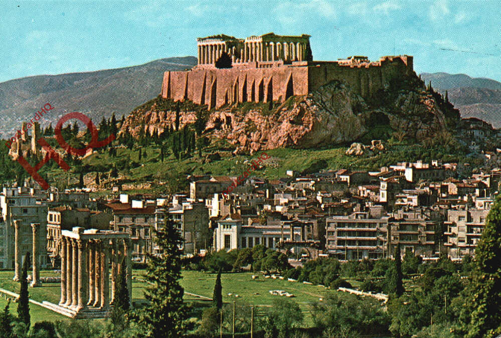 Picture Postcard>>Athens, View of the Acropolis | eBay UK