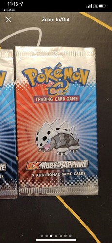 Pokemon EX Ruby And Sapphire Booster Pack. Factory Sealed/unopened ...