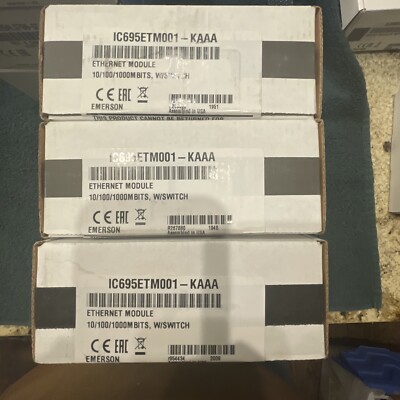 GE IC695ETM001-KAAA Ethernet Module W/Switch. Factory Sealed | eBay
