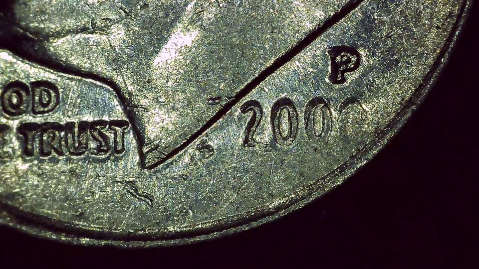 2000 P Dime error struck through | eBay