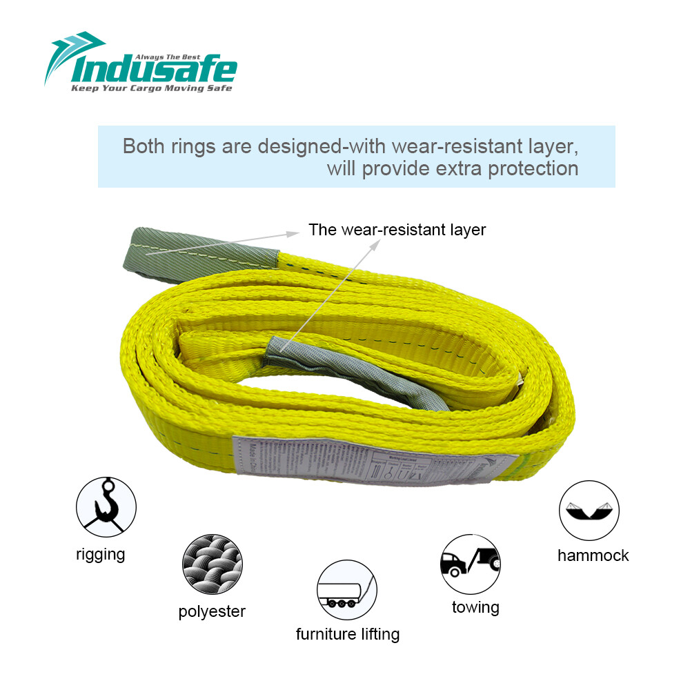 Indusafe Rigging Moving Lifting Straps Industrial Web Sling 3100LBS 3/6/9 FT 5:1 | eBay
