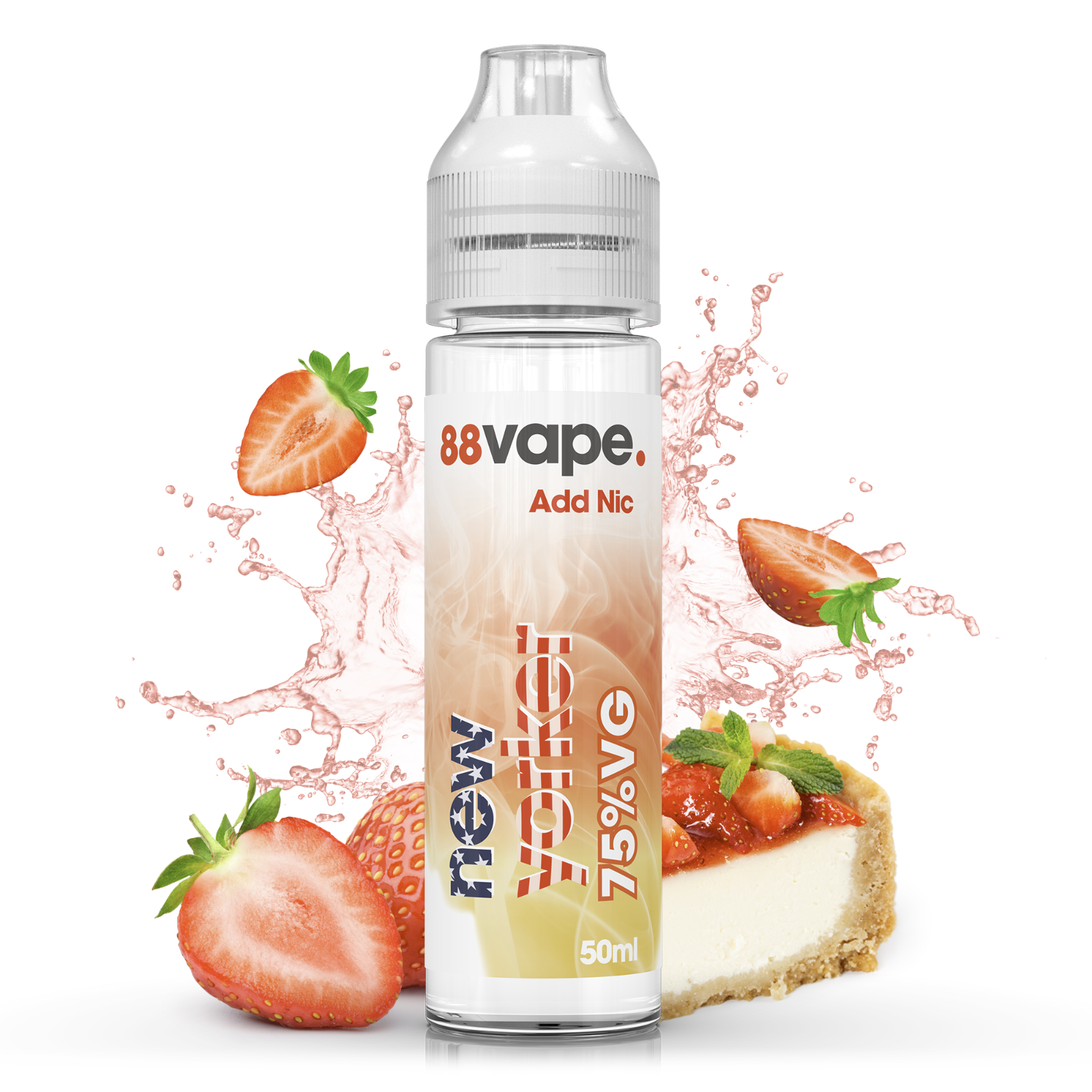 88 Vape E Liquid 50ml Vape Juice Refill 75VG/25PG Nicotine Free ...