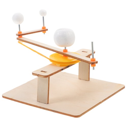 1 Set Wood Solar System Teaching Model Orbital Planetarium Model ...