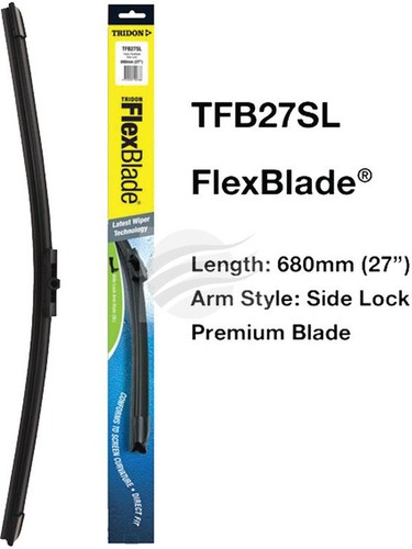 Tridon Wiper Flexblade 27Inch 680mm Side Lock (TFB27SL) | eBay