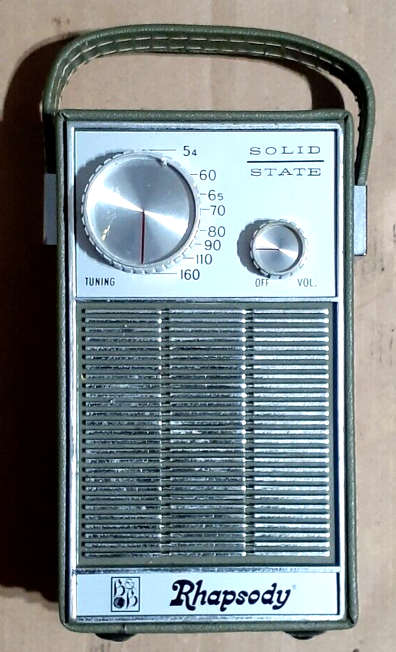 Vintage Rhapsody Solid State AM Radio (Read Description) | eBay