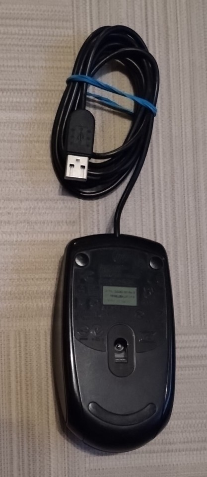 HP USB wired Optical Mouse Scroll Wheel Black N910U | eBay