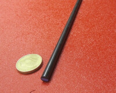 ABS Black Round Rod, .250" (1/4") Diameter x 60" Long, 4 Pcs | eBay