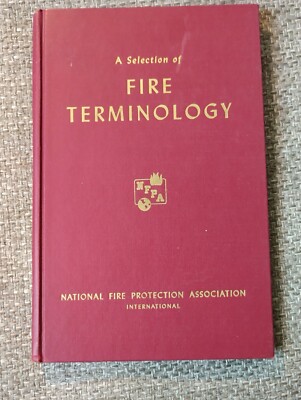 Fire Department Terminology Book 3rd Edition NFPA 1961 Firefighter HC ...