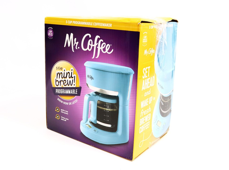 New Mr. Coffee 5-Cup Digital Display Programmable Mini Coffee Maker ...