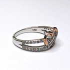 Sterling Silver Infinity Love Heart Clear CZ Promise Ring NEW | eBay