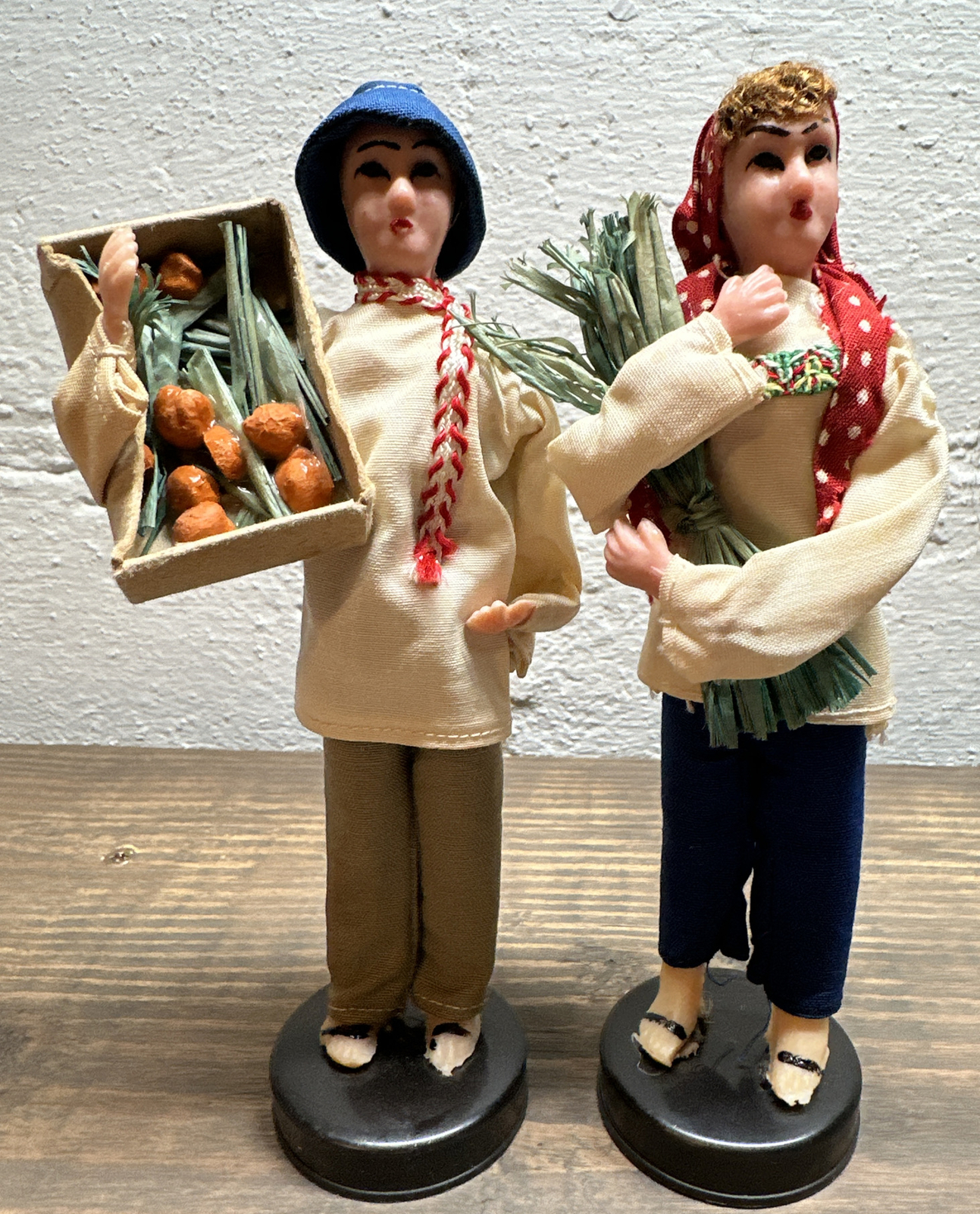Vintage Pair of Israeli Street Vendor Dolls Unbranded 7” Tall Black ...