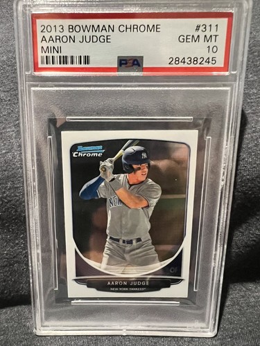 AARON JUDGE 2013 BOWMAN CHROME MINI DRAFT PICKS PROSPECT RC #311 PSA 10 ...