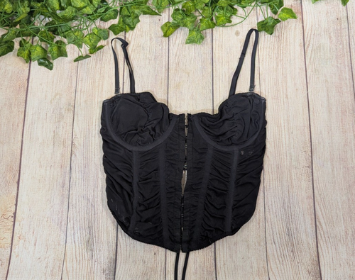 OUT FROM UNDER URBAN OUTFITTER'S Women's MARIE Ruched Black Modern Love ...