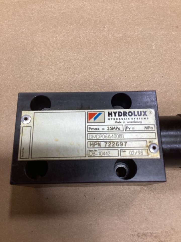 HYDROLUX DMDP06A4008B Hydrolux Valve HPN-722697 #118D49PR5 | eBay