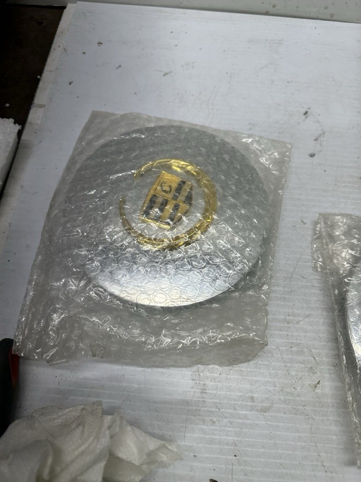 Chrome Gold Center Cap fits OEM Cadillac Deville Eldorado SLS DTS DHS ...