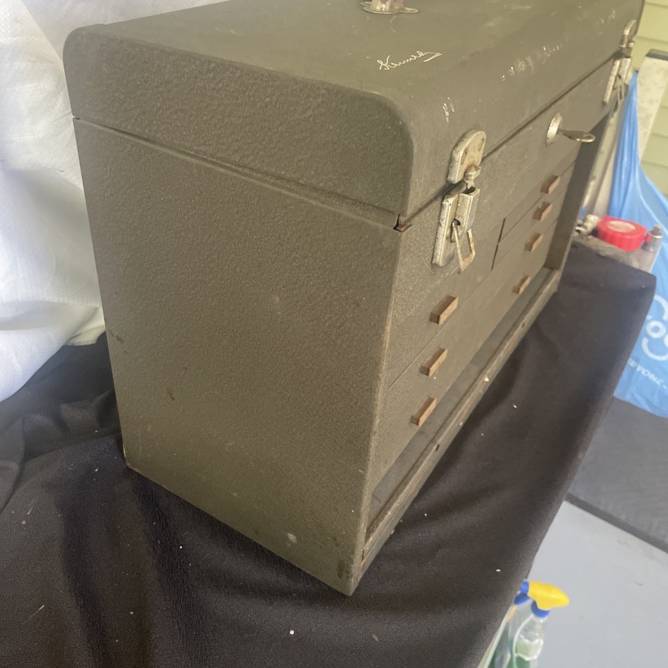 Kennedy Tool Box 7 Drawer Machinists Tool Box Model 520 With Original ...