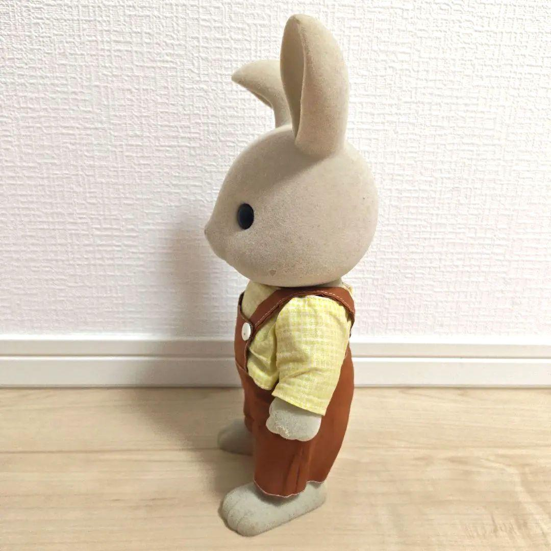 Sylvanian Families Calico Critters Jumbo Ivory Rabbit Father Plush 30cm ...