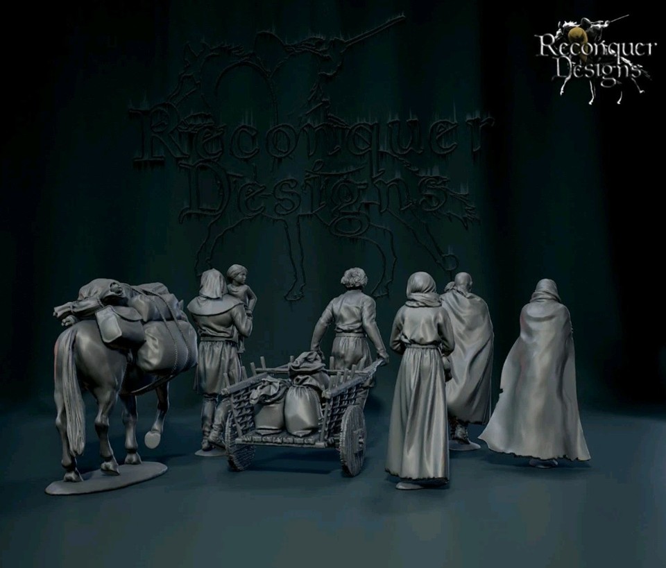 28mm Medieval Villagers tabletop gaming miniatures | eBay UK