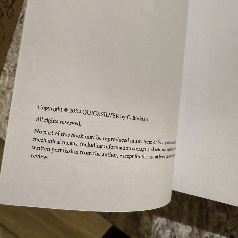 QUICKSILVER Fae & Alchemy CALLIE HART Discreet Cover Edition OUT OF ...