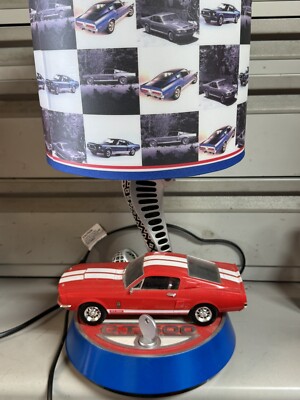 1968 Ford Mustang Cobra Shelby GT500 Table Collectors Lamp Engine Roars ...