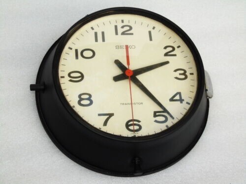 VINTAGE SEIKO TRANSISTOR BALANCE WHEEL SHIPS MARINE DECK WATCH BRIDGE ...