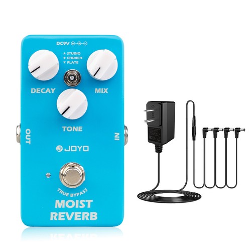 JOYO Digital Reverb Pedal with Multi Reverb Effects Guitar Pedal 9V ...