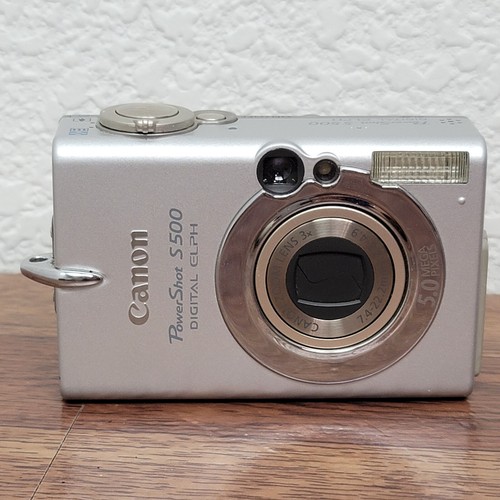 Canon PowerShot S500 Digital ELPH PC1084 Camera w/o Battery For Parts ...