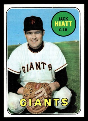 1969 Topps #204 Jack Hiatt Vintage San Francisco Giants Baseball Card ...