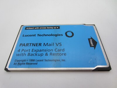 Lucent/Avaya Partner Mail VS 4-Port Expansion Card w/ Backup & Restore ...