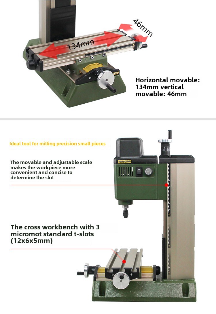 Small Desktop Milling Machine Drilling and Milling Machine Precision ...