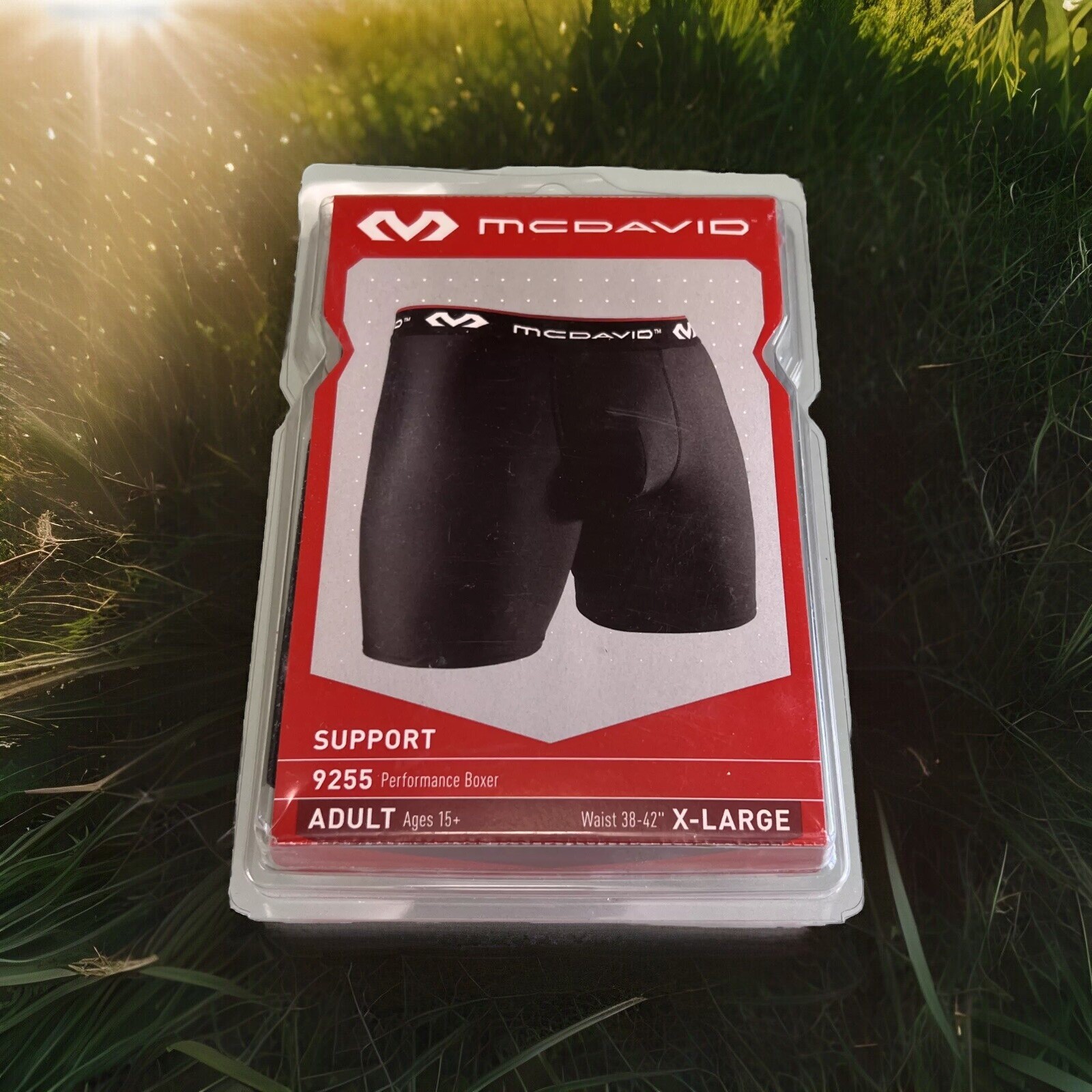 McDavid Men's Support 9255 Performance Boxer Jock XL 38-42"-Pocket For ...