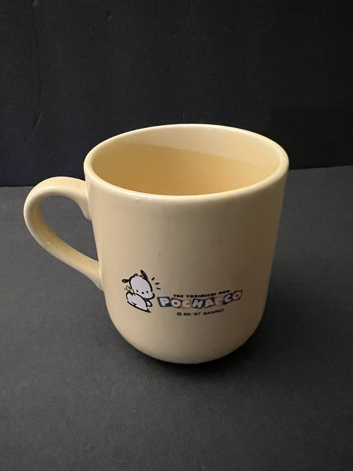 Vintage Sanrio 1997 Pochacco The Yorimichi Dog Coffee Mug Genki Totora ...