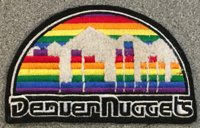 1981-92 DENVER NUGGETS NBA BASKETBALL HARDWOOD CLASSICS 5.75" CHENILLE ...