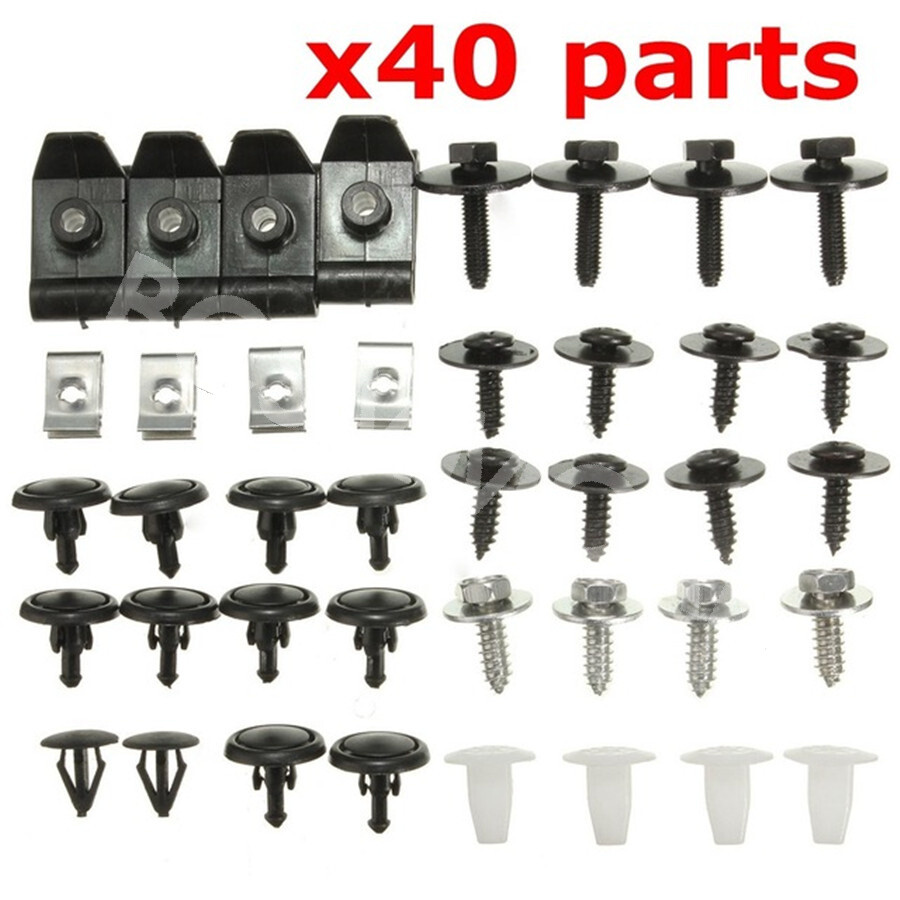 Car Engine Undertray Cover Bottom Splash Guard Screws Kit Fastener Clip ...