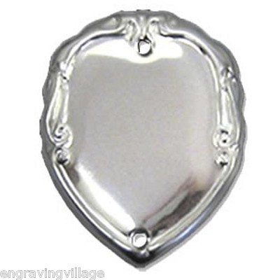 Trophy Side Shield (S007) - Silver / Chrome - With Free Engraving ...