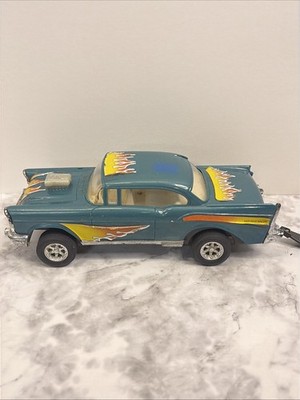 Vintage YCT Pull String Car 1957 Chevy Hot Rod Racer Toy Car. | eBay