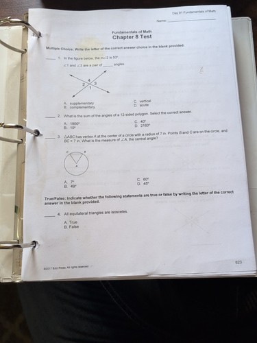 BJU Press Fundamentals Of Math Guide 2nd Edition | eBay