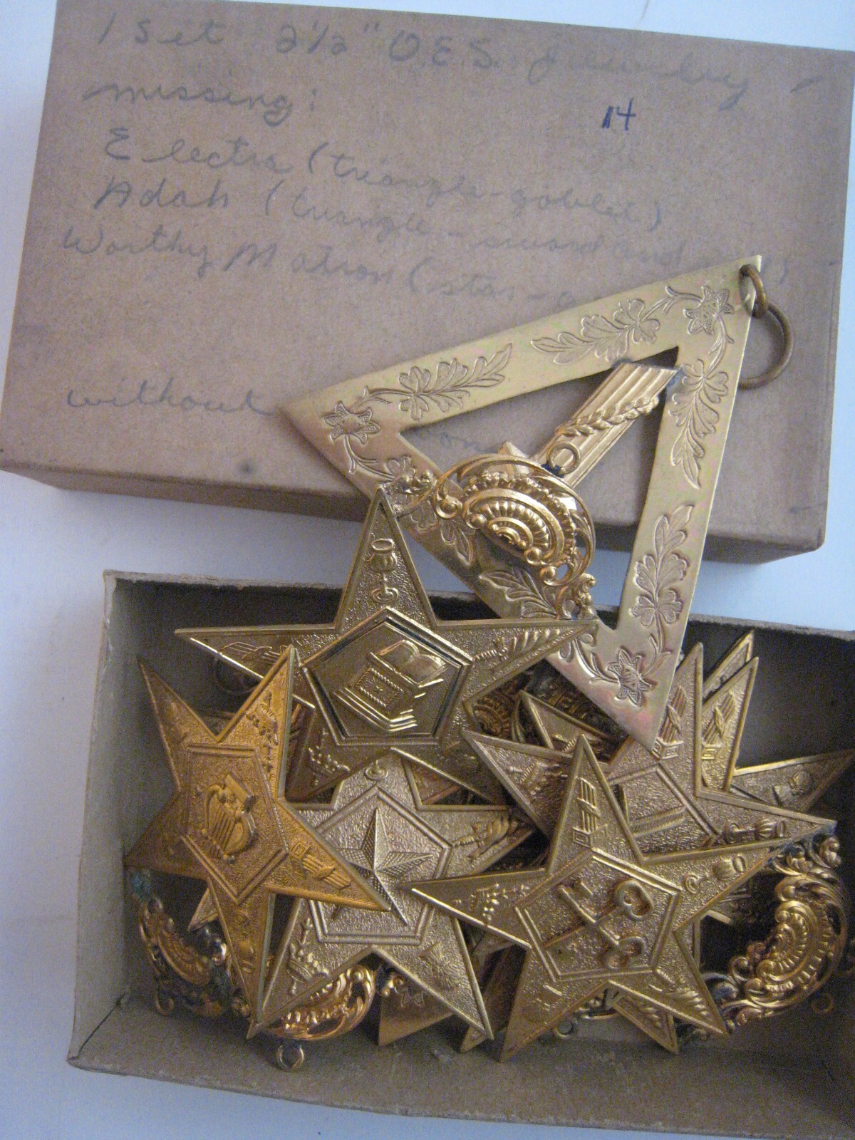 Vintage Antique Freemason Officer Masonic Jewels Box lot # 06 , set of ...