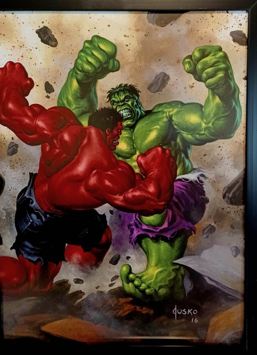 Red Hulk Comic Art