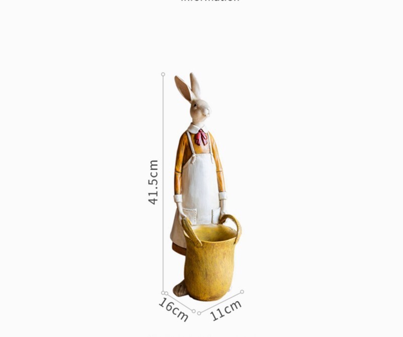 Perfect Rabbit Shaped Decorative Storage Bottle Pen Holder Tool Box ...
