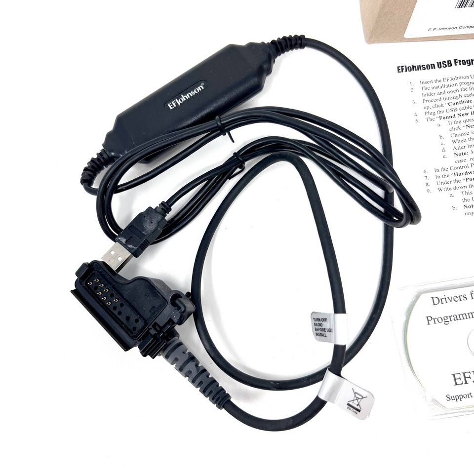 EF Johnson 023-5100-970 USB Programming Cable for 5100 Series Portable ...