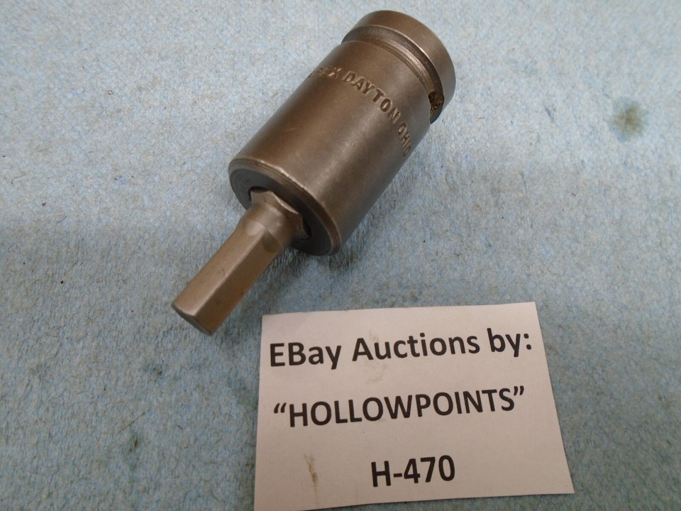 Apex Dayton Ohio USA 1/2" Drive 5/16" Allen Hex Key Bit Driver H470 | eBay