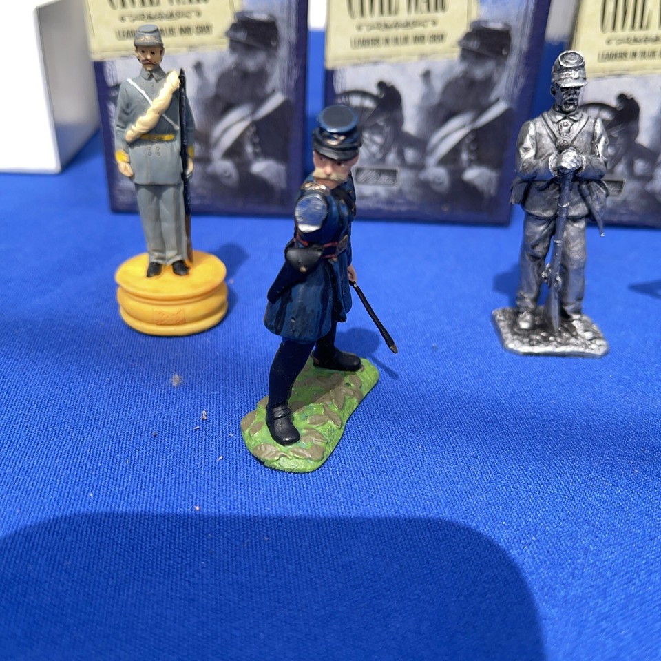 W.Britain American Civil War Leaders in Blue and Gray Five Soldiers ...