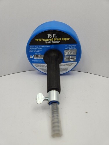 NEW DRILL MASTER 15 ft. Drill Powered Drain Auger Manually or Drill ...