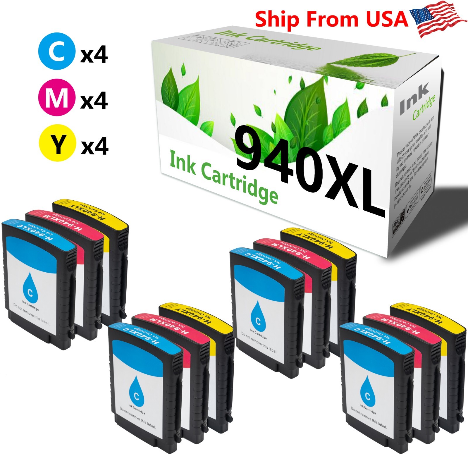 12PK 940XL Ink Cartridge for Officejet Pro-8000 8500 8500A Printer | eBay