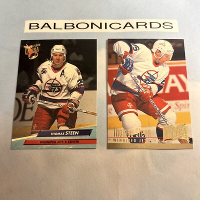 Thomas Steen 2 Card Ultra Lot! NM+ Free Shipping! | eBay