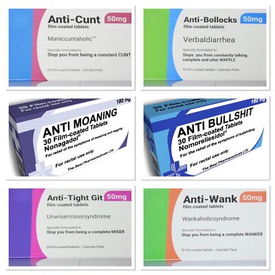 JOKE PILL TABLET BOX APRIL FOOL FUN XMAS PRANK CHRISTMAS BIRTHDAY DAY ...