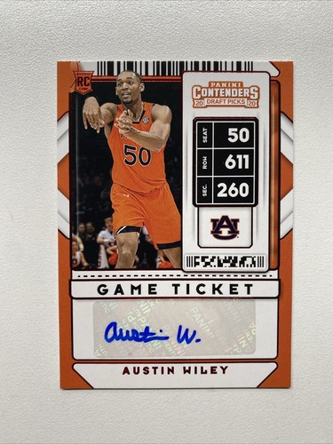 2020 Contenders Draft Picks Game Ticket Red 102 Austin Wiley Auto ...