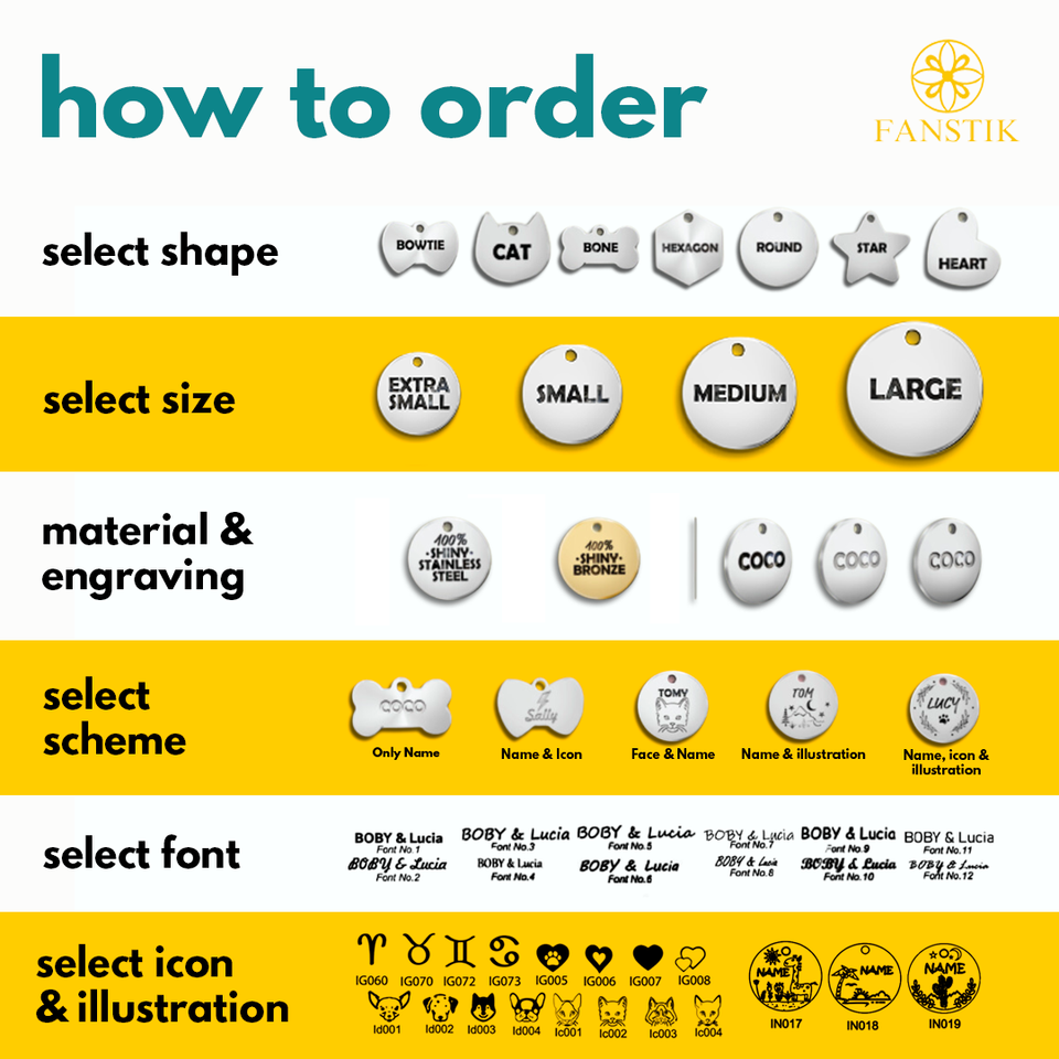 Engraved Personalized Pet ID ESA Tag (Made in USA) Service dog tag ...