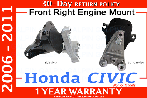 GENUINE HONDA CIVIC 2DR SIDE ENGINE MOUNT ASSEMBLY 50820-SNB-H01 2006 ...